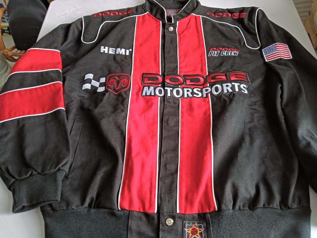 JH Design Vintage Dodge Racing Jacket Medium Pit Crew ( ORIGINAL), Men ...