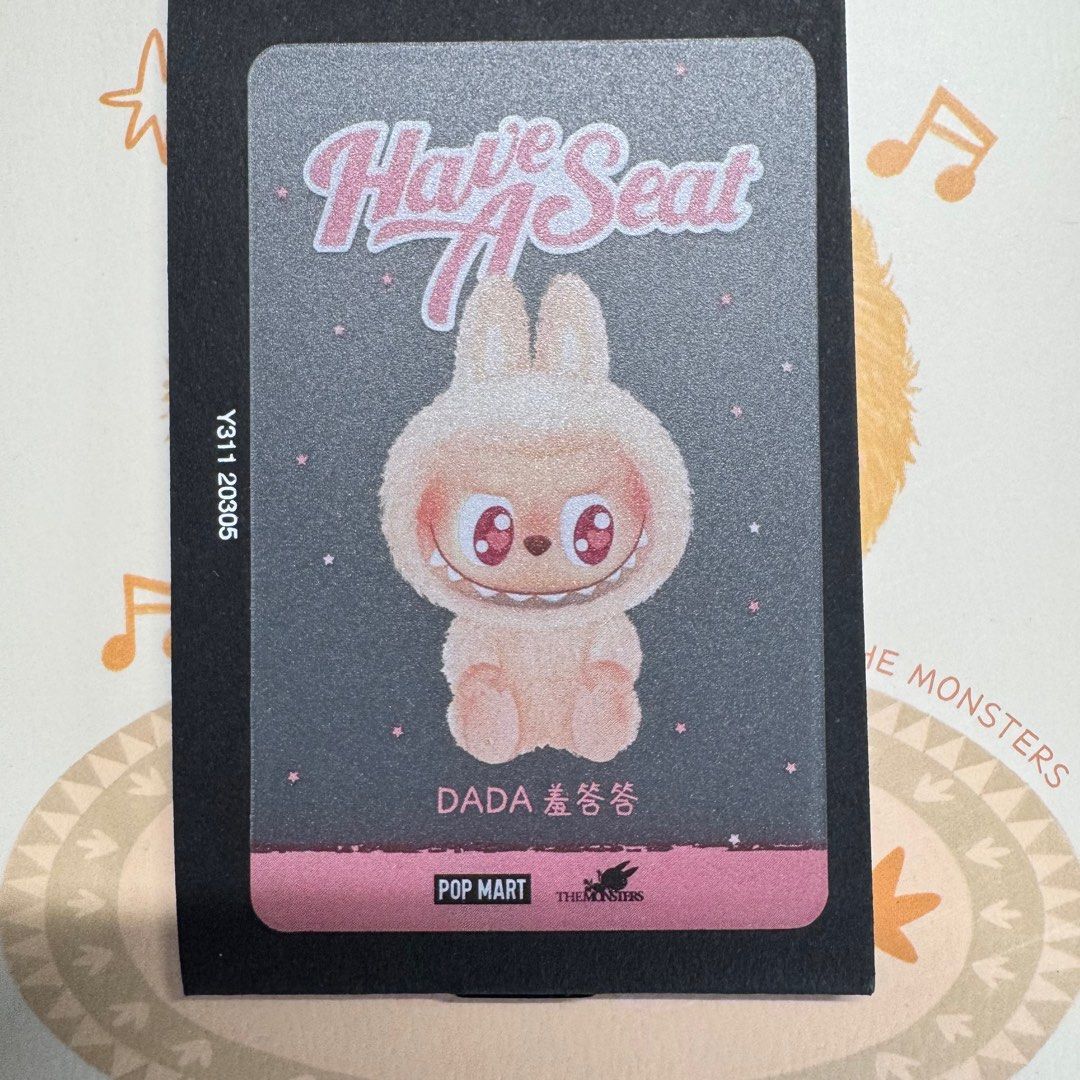 Labubu v2 Have A Seat labubu DADA, Hobbies & Toys, Toys & Games on ...