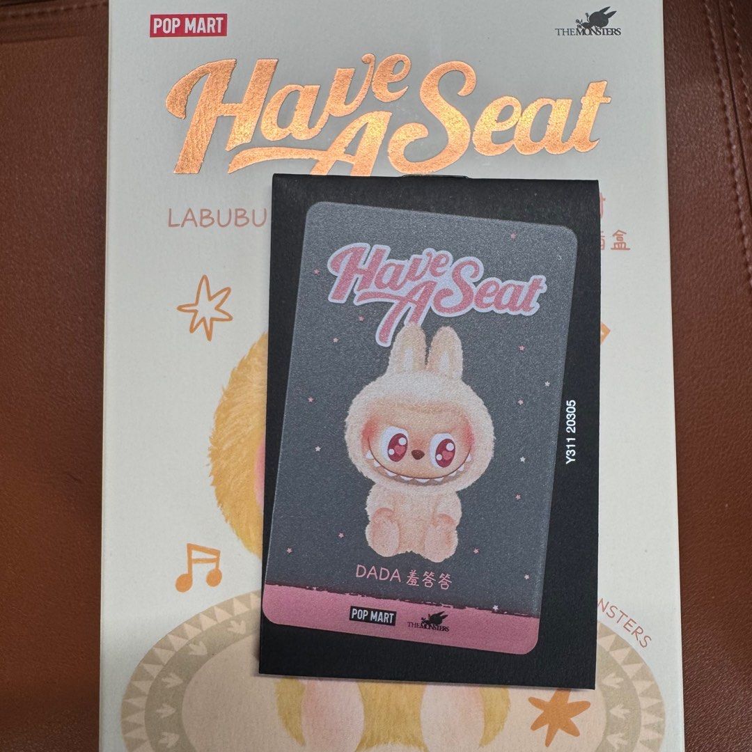 Labubu v2 Have A Seat labubu DADA, Hobbies & Toys, Toys & Games on ...