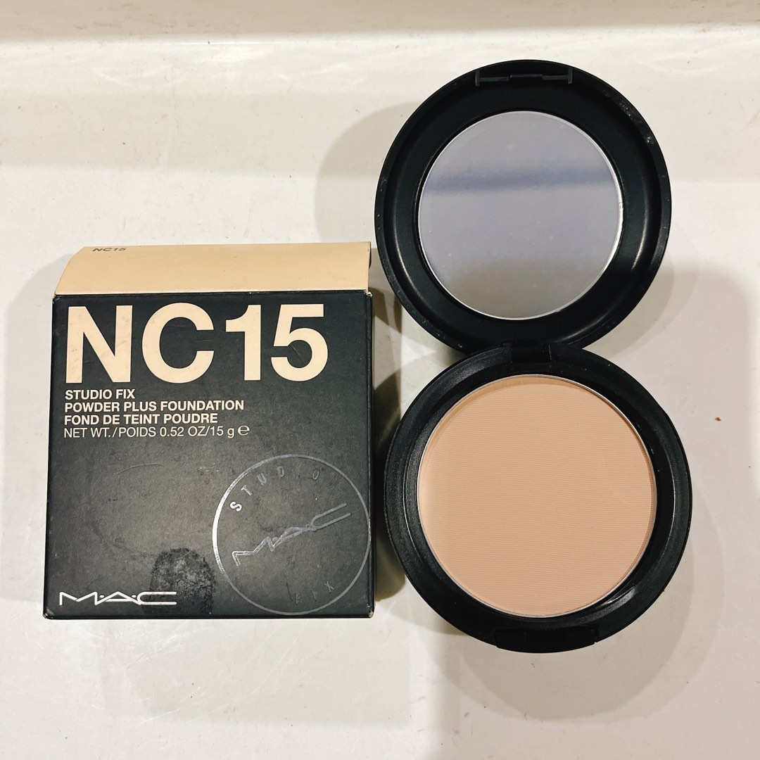 MAC Studio Fix Powder Plus Foundation 15g NC15, Beauty & Personal Care ...