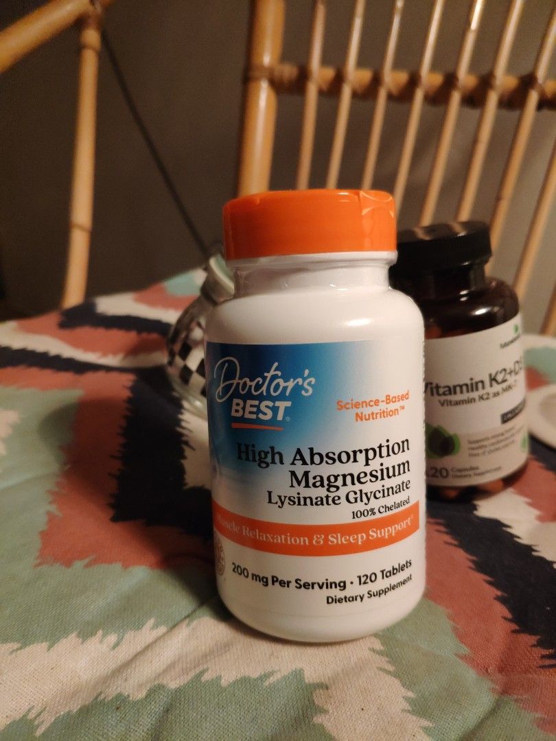 Magnesium glycinate 200mg : Doctors Best EXPIRED 1/27, Health ...