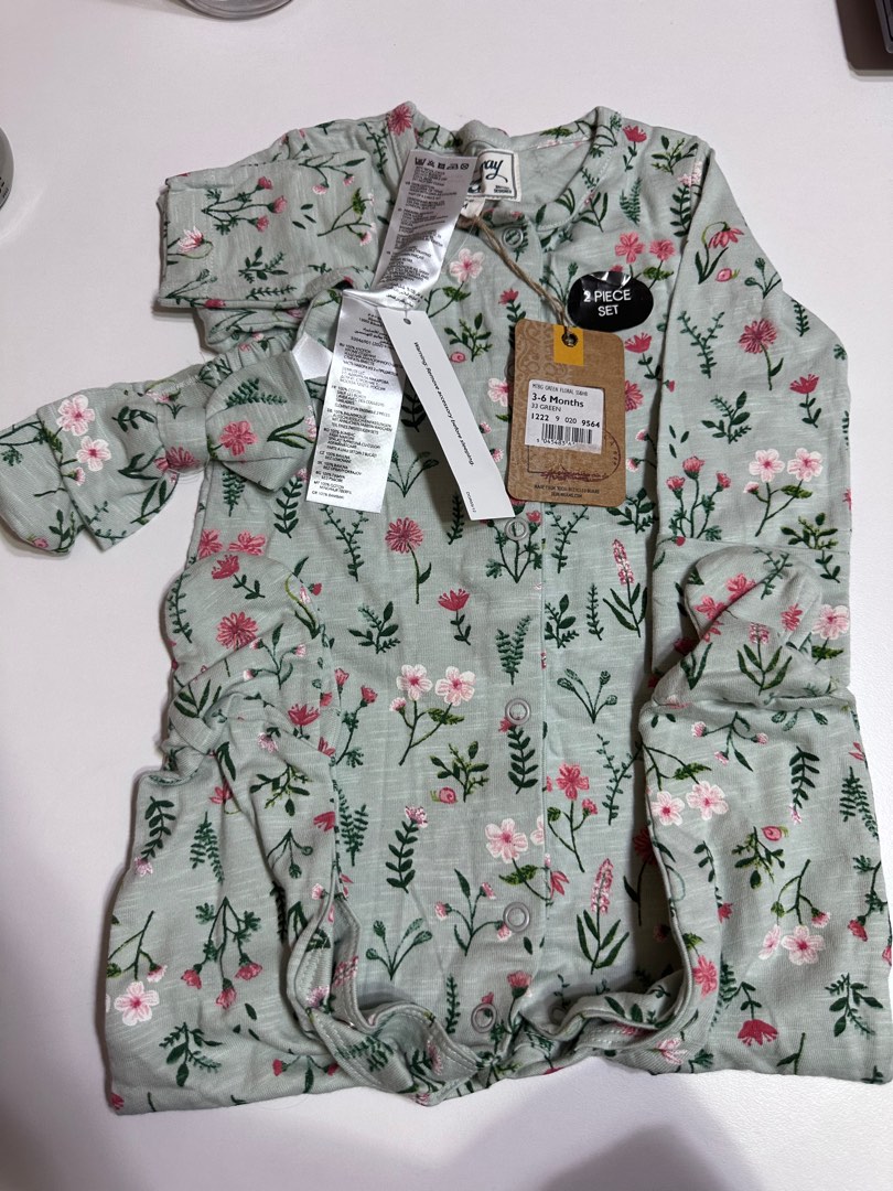 Mantaray sleepsuit set (3-6m), Babies & Kids, Babies & Kids Fashion on ...