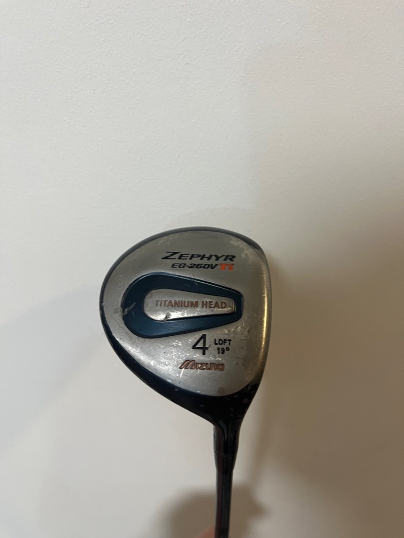 Mizuno Zephyr EG-260V Ti 4 Wood 19 Degree Golf Club, Sports Equipment ...