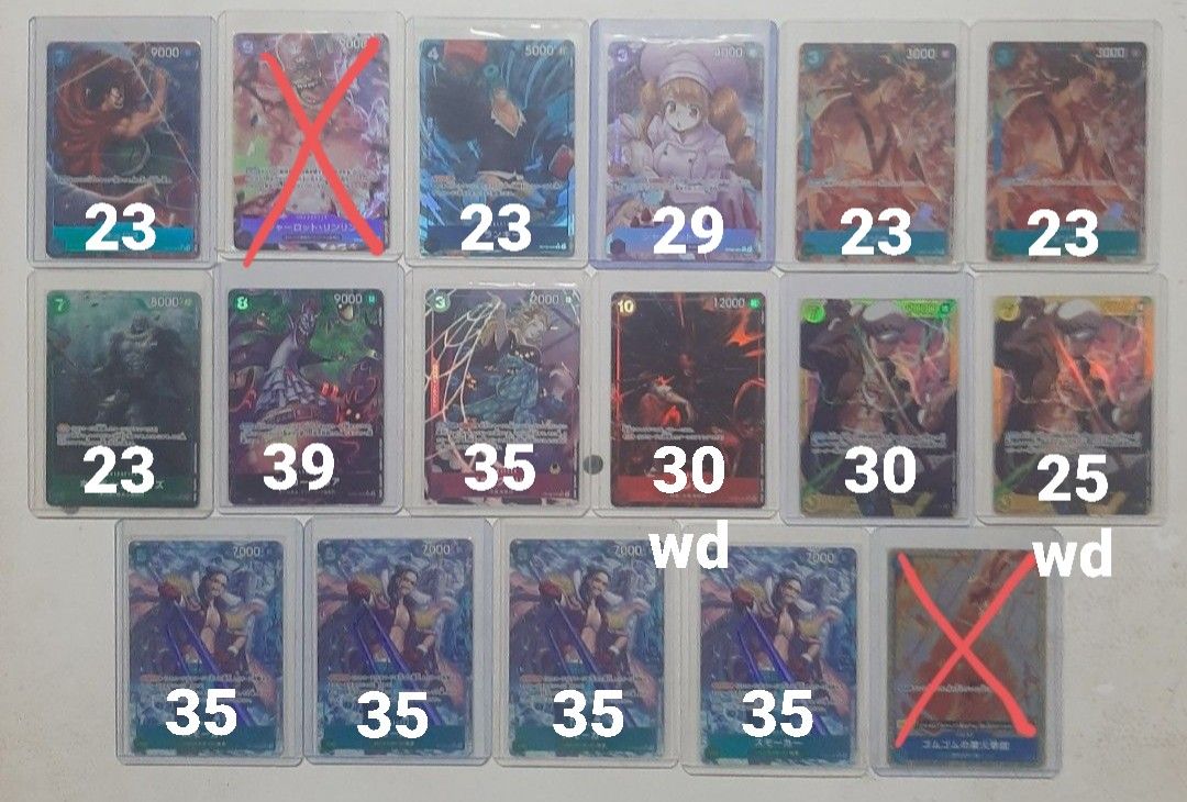One Piece Card - 15x Mainthit, Hobbies & Toys, Toys & Games on Carousell