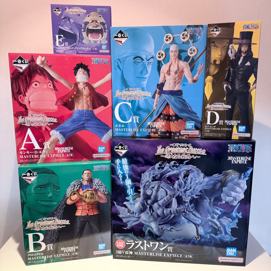 One piece ichiban kuji the greatest battle luffy crocodile rob lucci ...