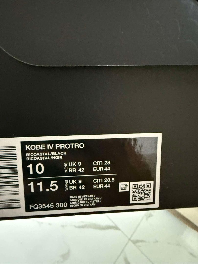 Original NIKE JORDAN 1 MID / KOBE 4 PROTRO GIRLDAD USED ONCE, Men's ...