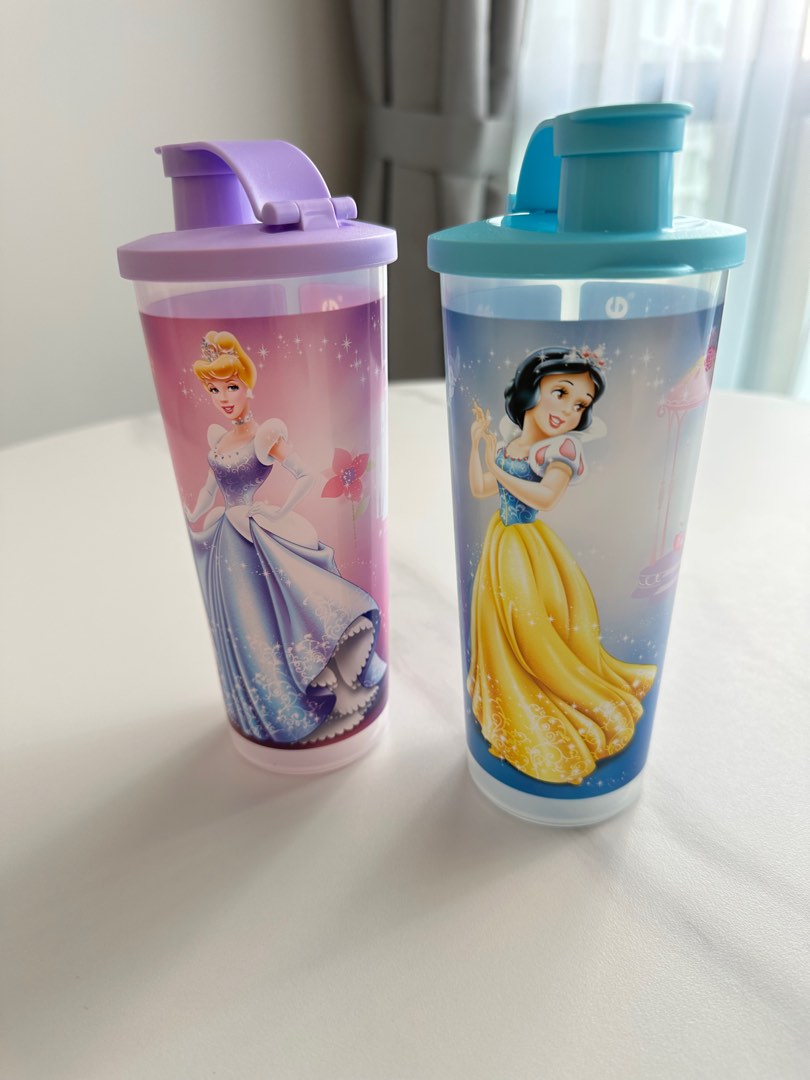 Original Tupperware Disney Princess 470ml tumbler, Furniture & Home ...