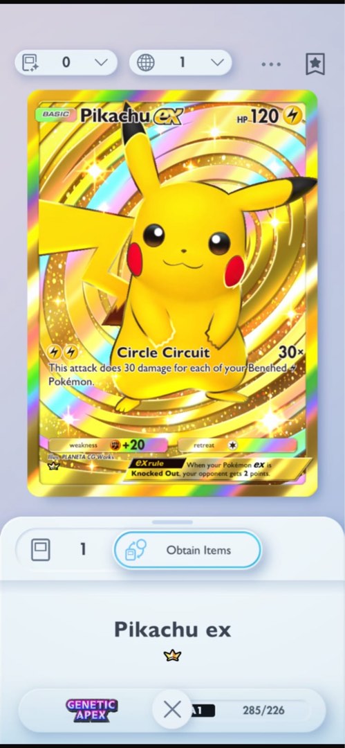 Pokemon Golden pikachu crown card, Video Gaming, Gaming Accessories, In ...