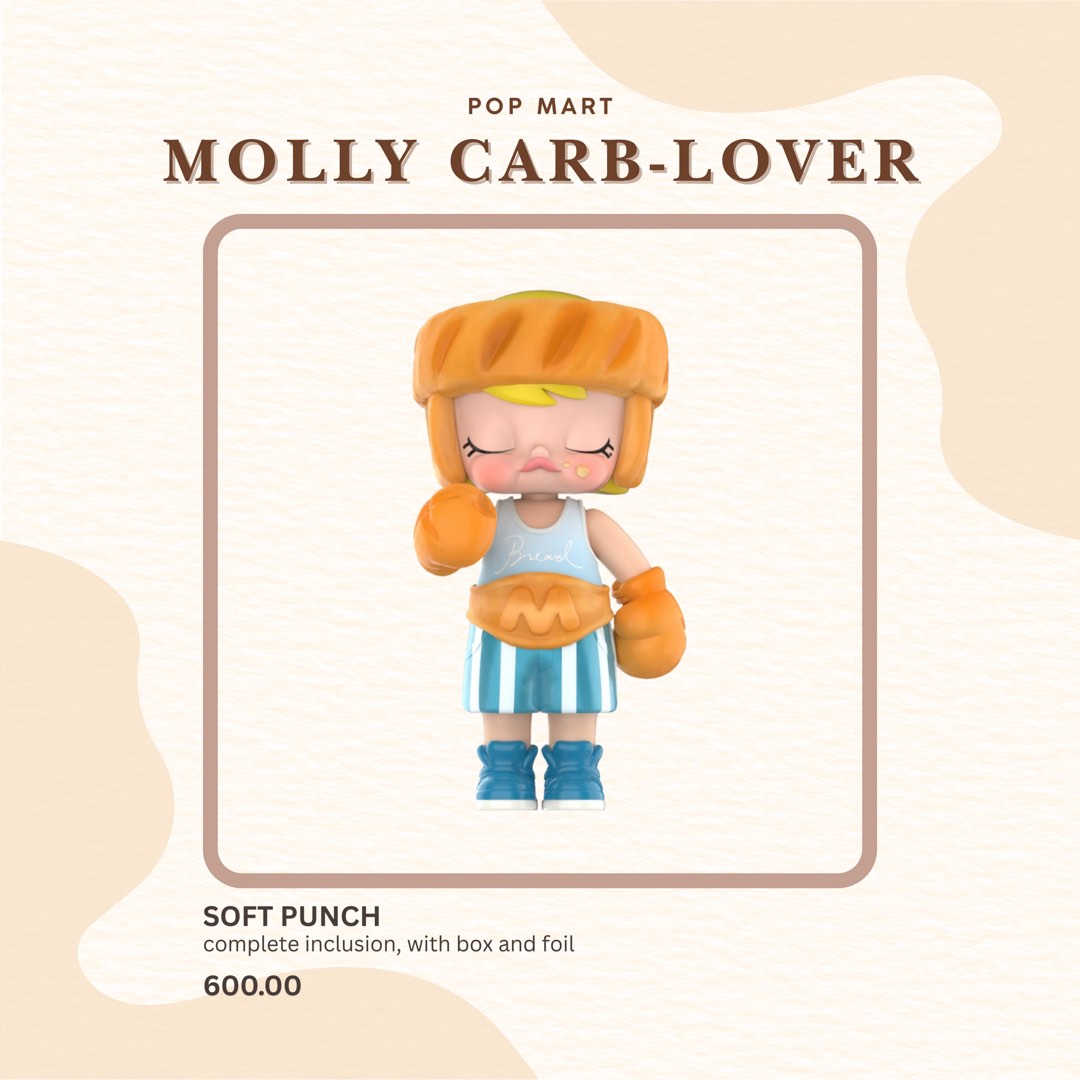 Pop Mart Molly Carb-Lover: Soft Punch, Hobbies & Toys, Memorabilia ...