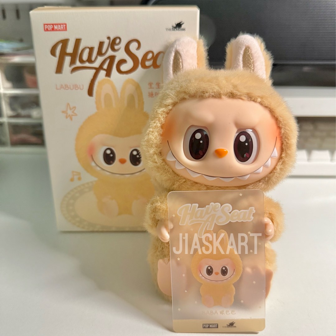 POPMART Labubu Have a seat V2 Baba, Hobbies & Toys, Toys & Games on ...