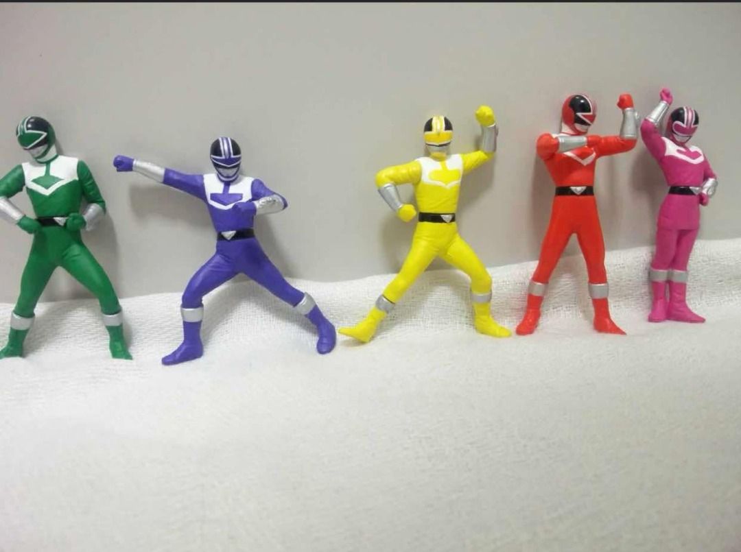 Power Rangers Time Force / Mirai Sentai Timeranger Gashapon Set ...