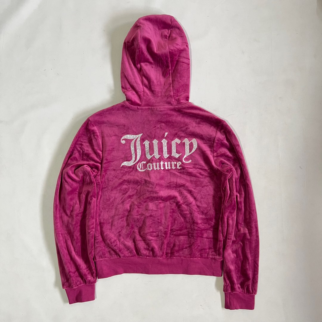 purple pink velvet velour jacket juicy couture jc | y2k coquette dainty ...