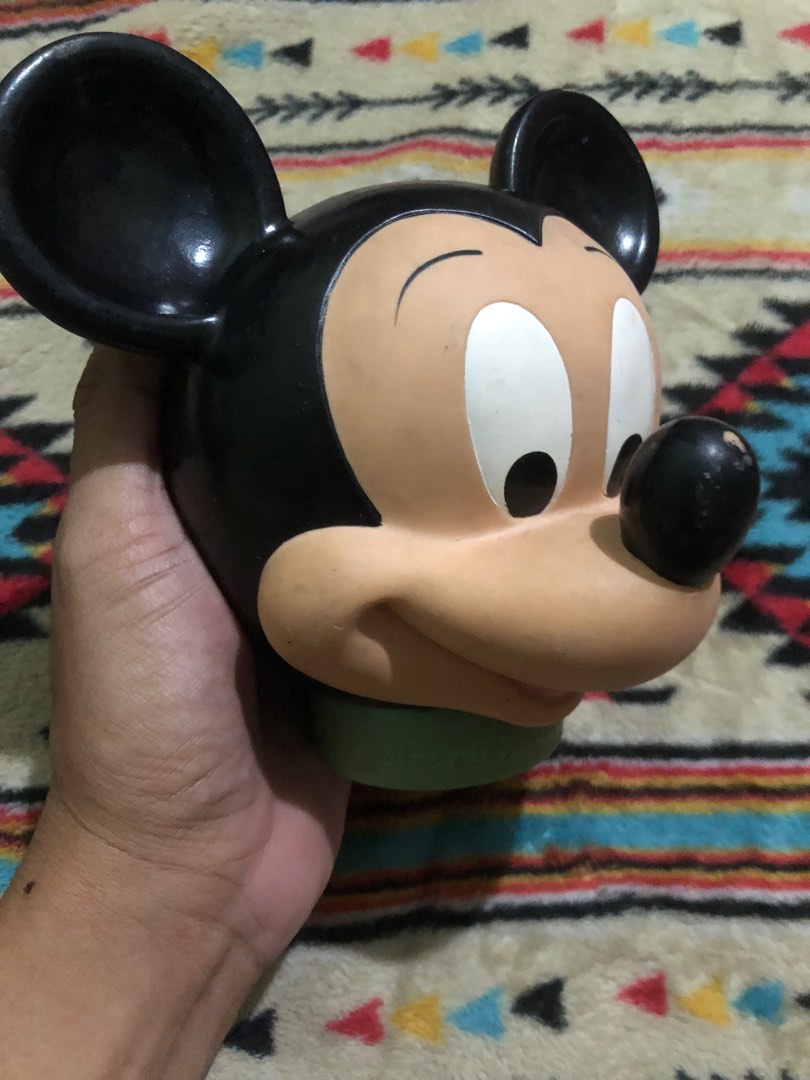 Rare Happy saver club Mickey head bust coin bank by disney made in the ...
