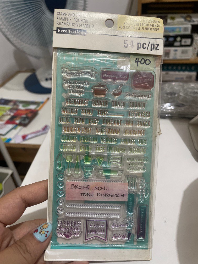 Recollections Stamp and Stencil Set, Hobbies & Toys, Stationary & Craft ...