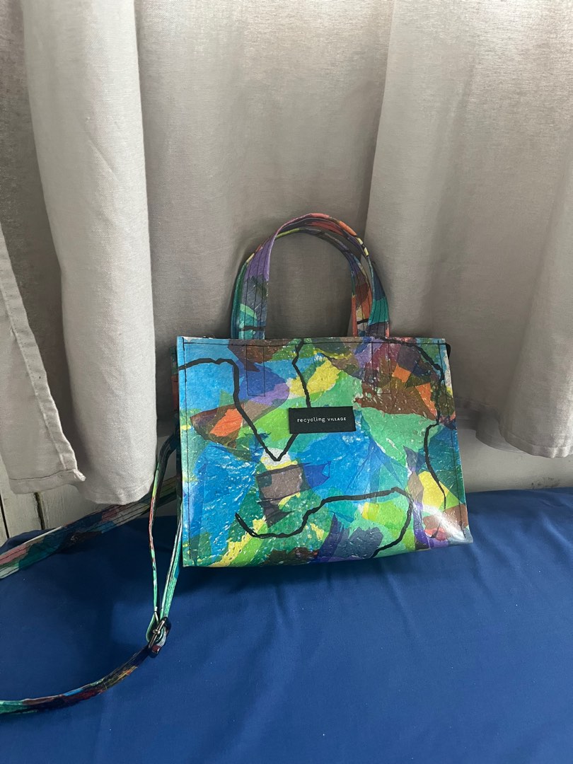 Recycling Village Bag, Fesyen Wanita, Tas & Dompet di Carousell