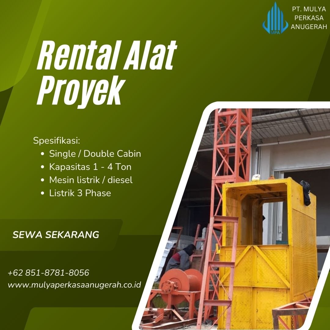 Rental Lift Barang | Lift Alimak | Lift Material | Lift Cargo | Cianjur ...