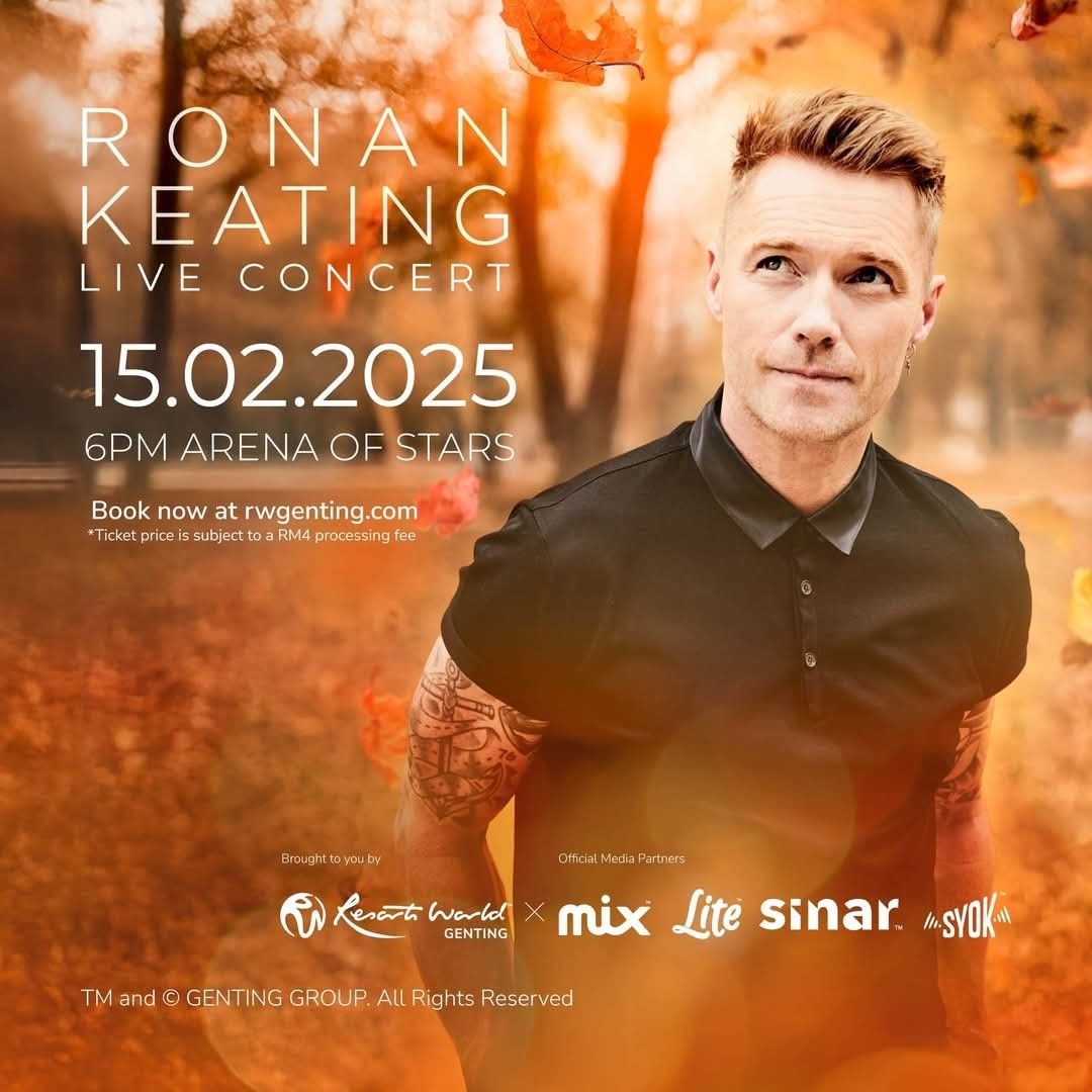 Ronan Keating Genting Concert 2025, Tickets & Vouchers, Event Tickets ...