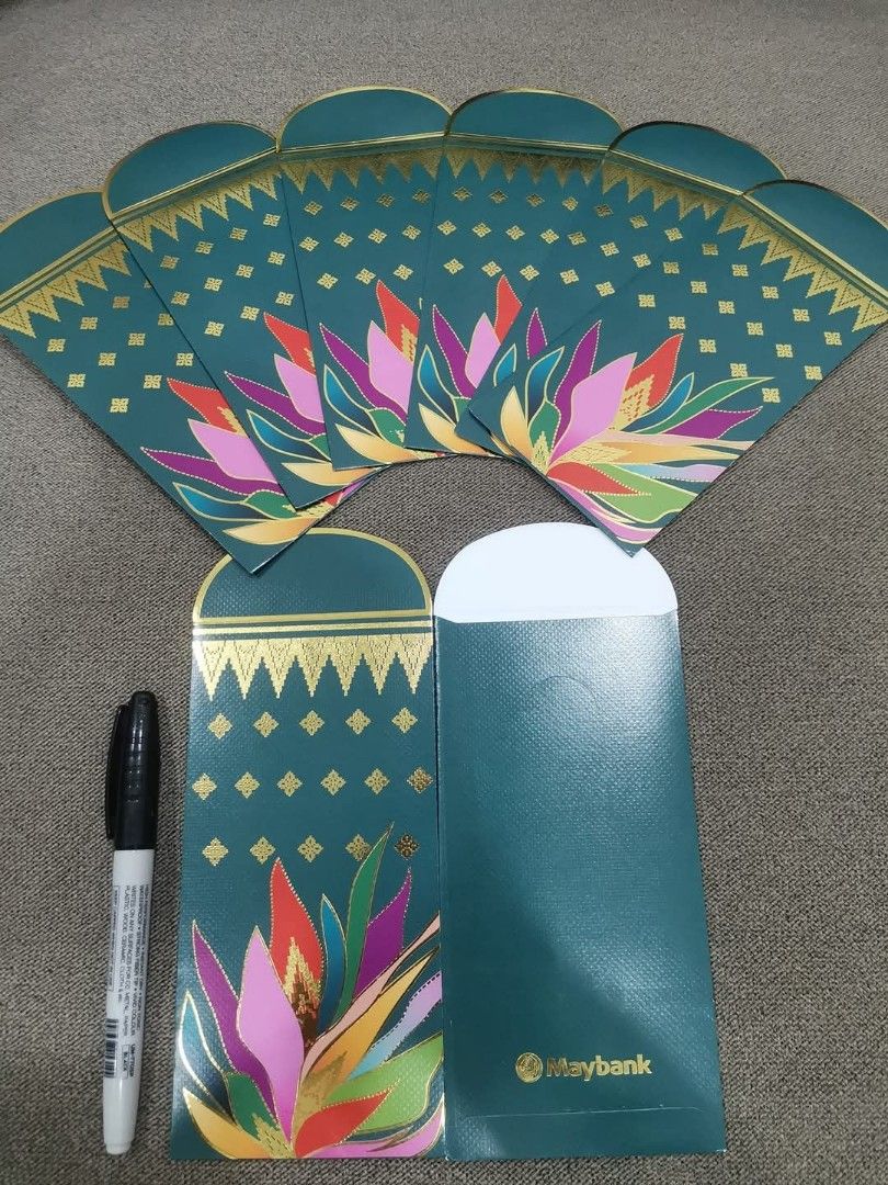 Sampul Duit Raya SDR Maybank 2024 8 pcs in 1 Set, Hobbies & Toys ...