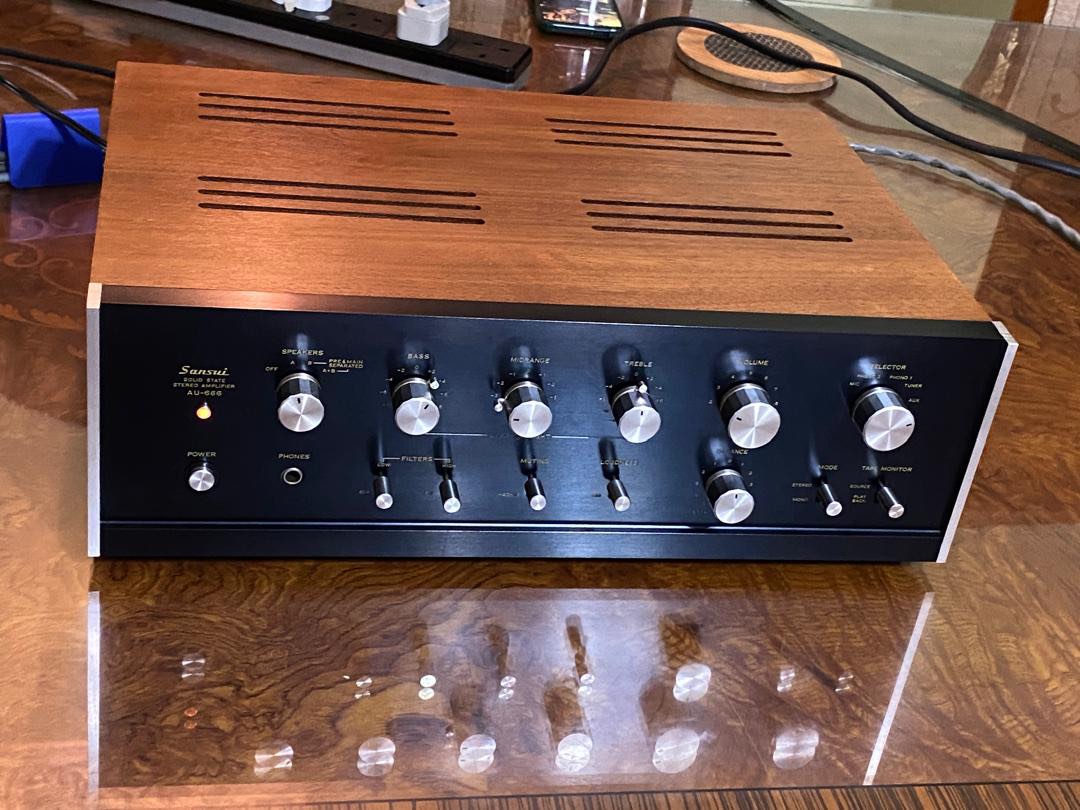 Sansui au-666 vintage solid state integrated amp, Audio, Soundbars ...