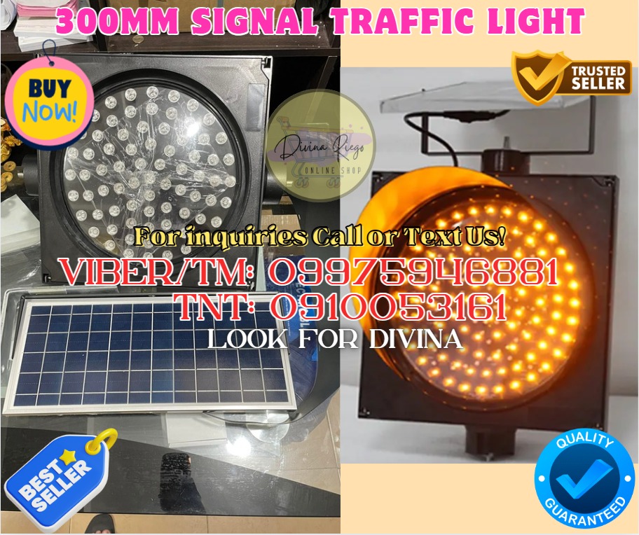 Solar Blinker Amber Traffic Light 200MM, Commercial & Industrial ...