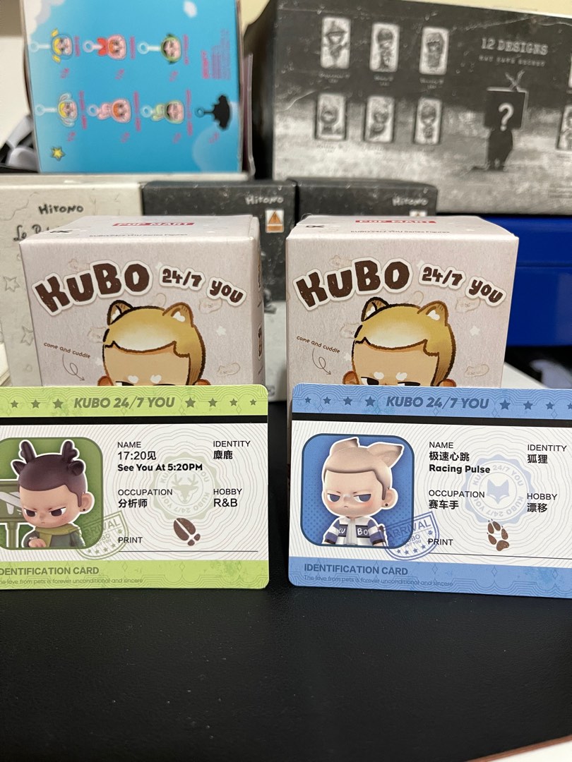 SOLD AS SET ONLY POP MART KUBO 24/7 YOU (SEE YOU AT 5:20PM & RACING ...