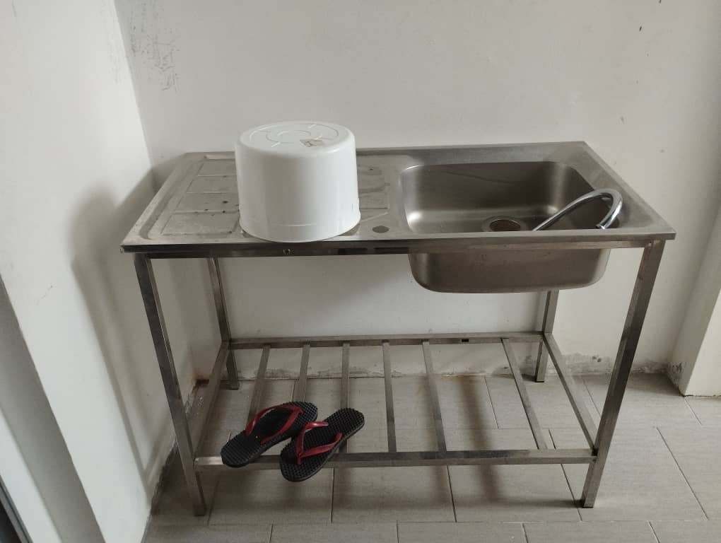 Stainless Steel Sink 1 layer, Furniture & Home Living, Bathroom ...