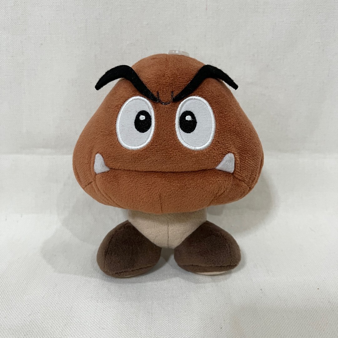 Super Mario Bros Goomba Small Mascot Plush Toy w Beads, Hobbies & Toys ...