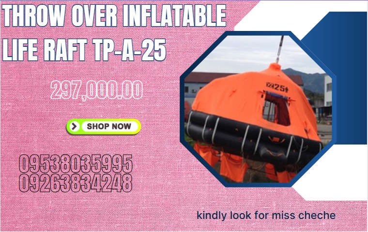 THROW OVER INFLATABLE LIFE RAFT TP-A-25, Everything Else, Others on ...