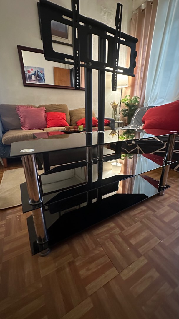 TV Rack stand with bracket, Furniture & Home Living, Furniture, Shelves ...