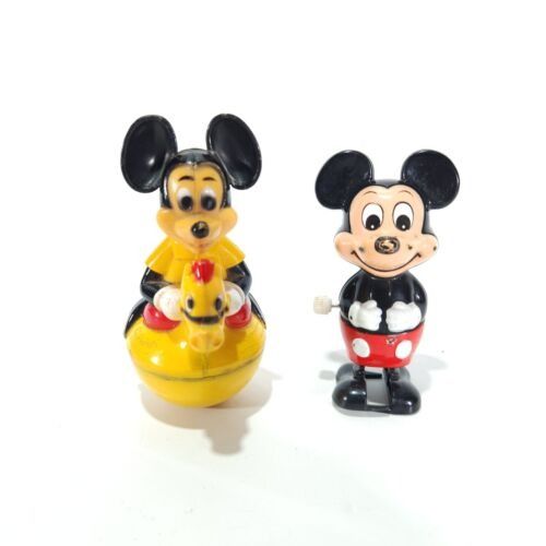 Vintage 1970s Tomy Walt Disney Wind-Up Mickey Mouse and Gabriel Weeble ...