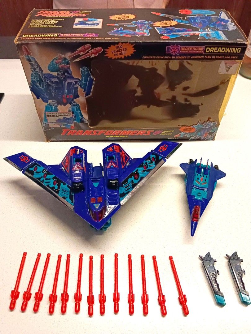Vintage 1993 Hasbro set - Transformers G2 - Dreadwing and Smokescreen ...