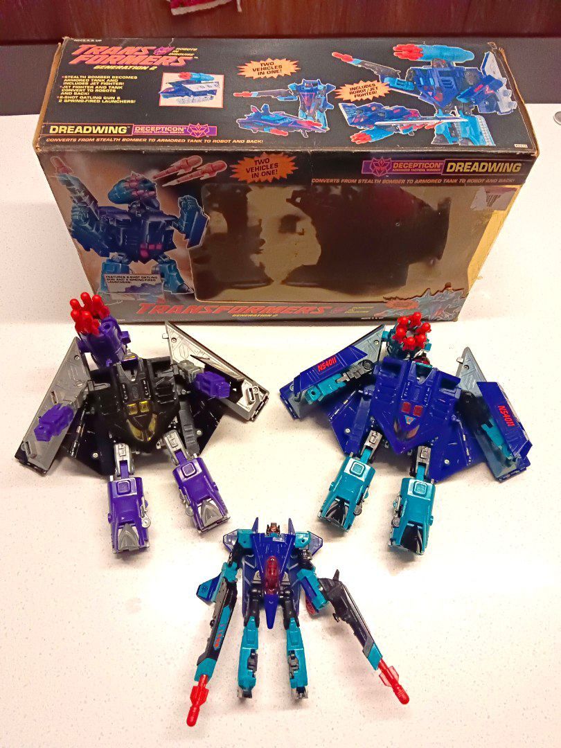 Vintage 1993 Hasbro set - Transformers G2 - Dreadwing and Smokescreen ...