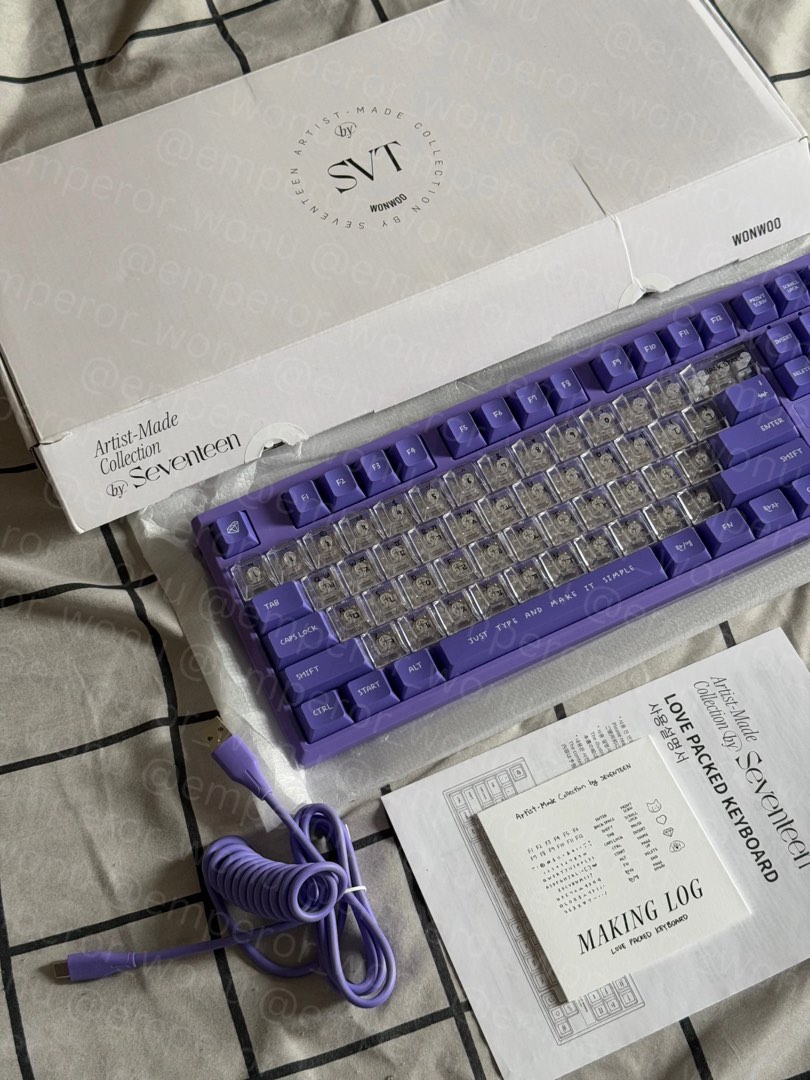 Wonwoo Love Packed Keyboard Seventeen Artist Made Collection, Hobbies ...