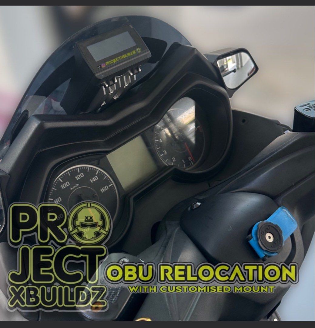 Yamaha Nmax V1 V2 Obu Relocation, Motorcycles, Motorcycle Accessories on Carousell