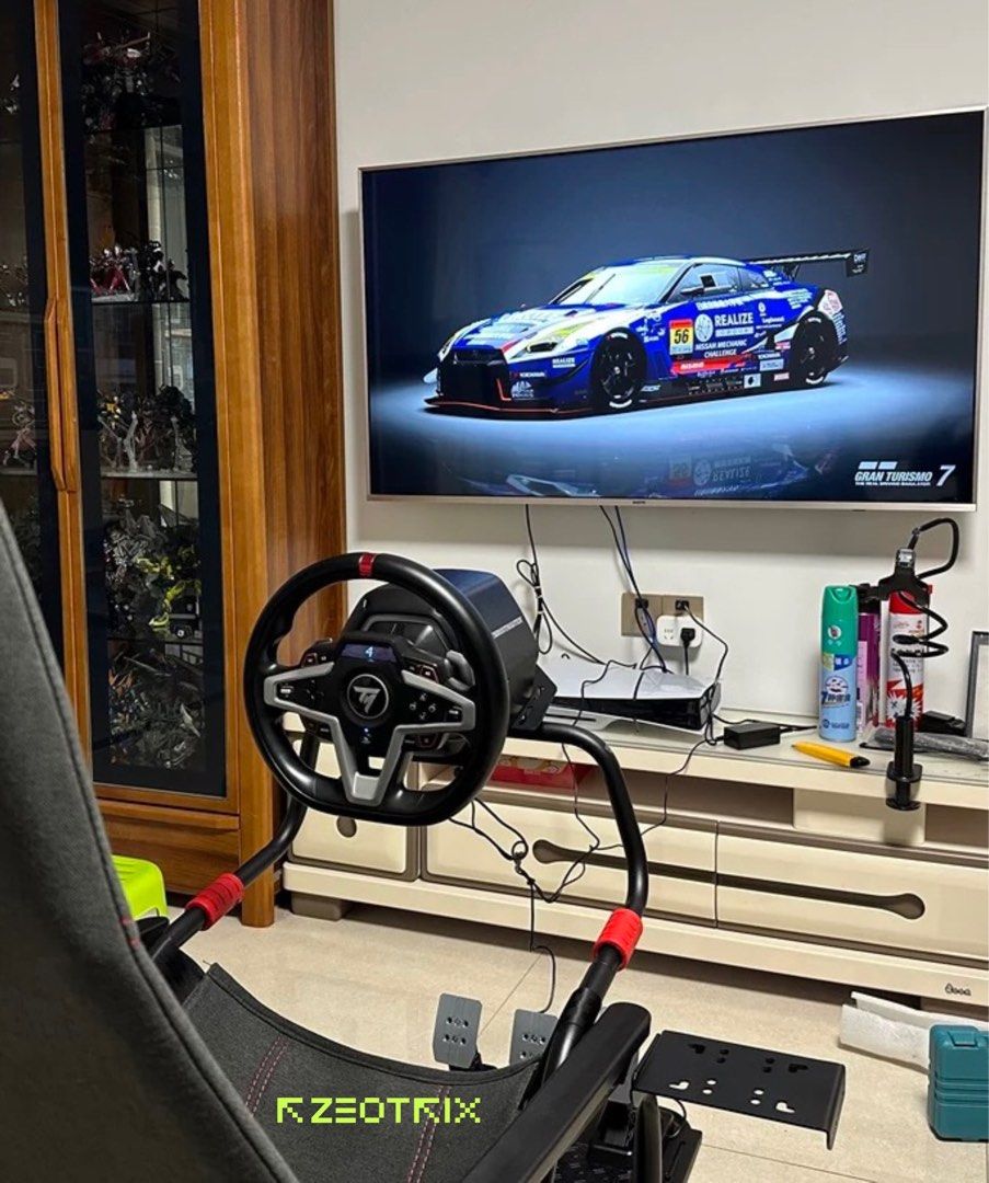 Zeotrix Sim Racing Cockpit - Foldable Compact Sim Racing Seat - Thrustmaster T300 T500 TGT T248 ...