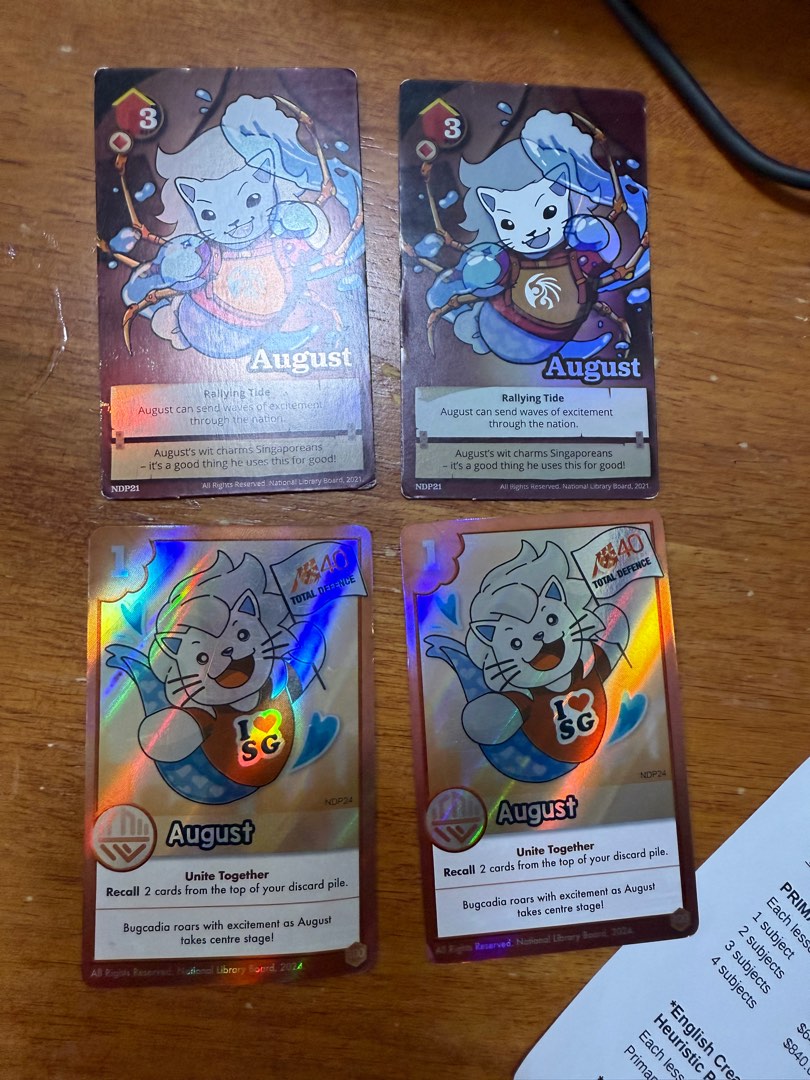 2021 NDP August limited edition book bug card, Hobbies & Toys, Toys ...