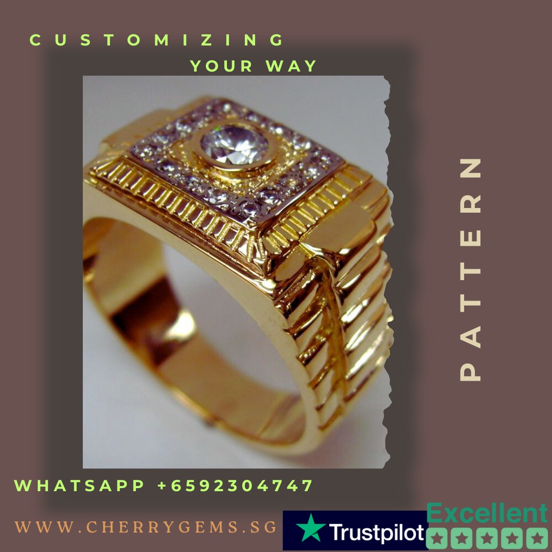 2025-Men's Pattern Rings-PM with your US ring size to customize with ...