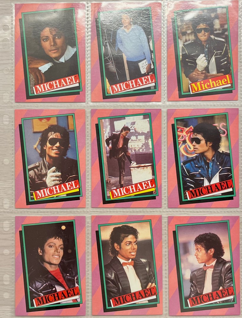 二手 1984 MJJ production Inc collection card 33張, 興趣及遊戲, 收藏品及紀念品, 郵票及印刷品 ...