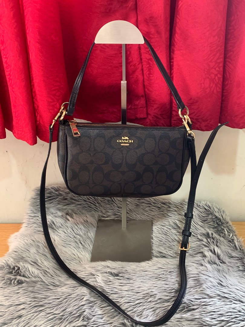 Auth.Coach two way leather sling, Luxury, Bags & Wallets on Carousell