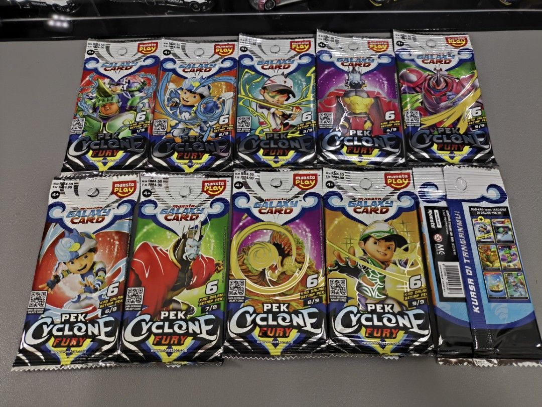 Boboiboy Galaxy Pek Cyclone Fury 1-9 With AA S*, Hobbies & Toys, Toys ...