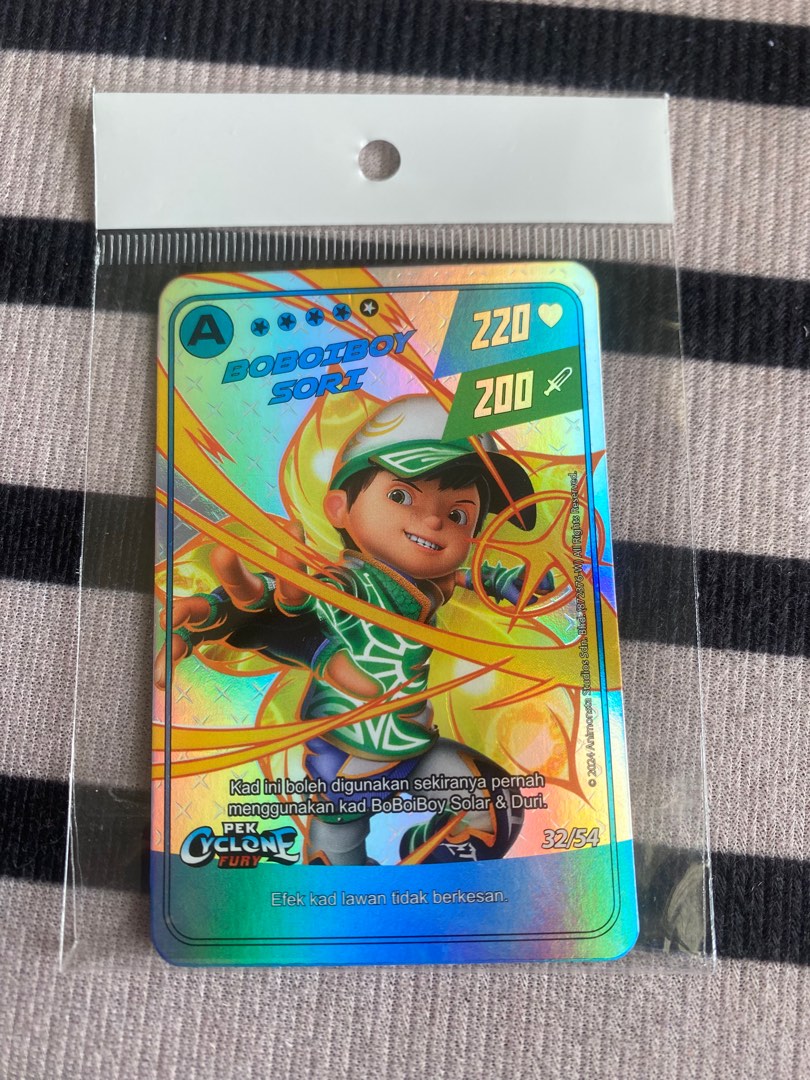 BOBOIBOY SORI CYCLONE FURY, Hobbies & Toys, Toys & Games on Carousell