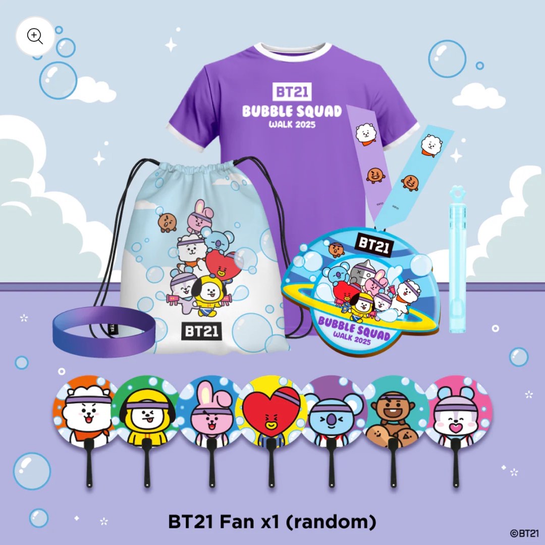 BT21 Bubble Squad 4.5km Hike Ticket (29 March 2025), Tickets & Vouchers ...