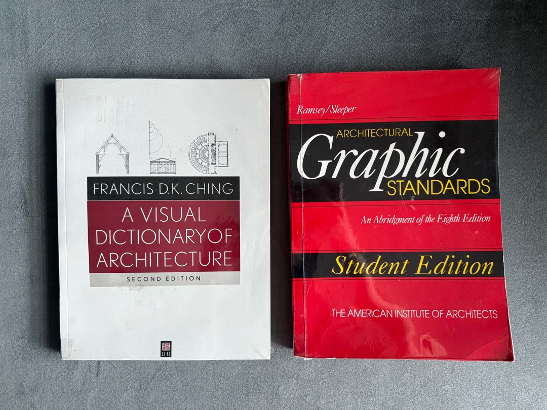 [BUNDLE] Arki Books - A Visual Dictionary of Architecture + Architectural Graphic Standards ...
