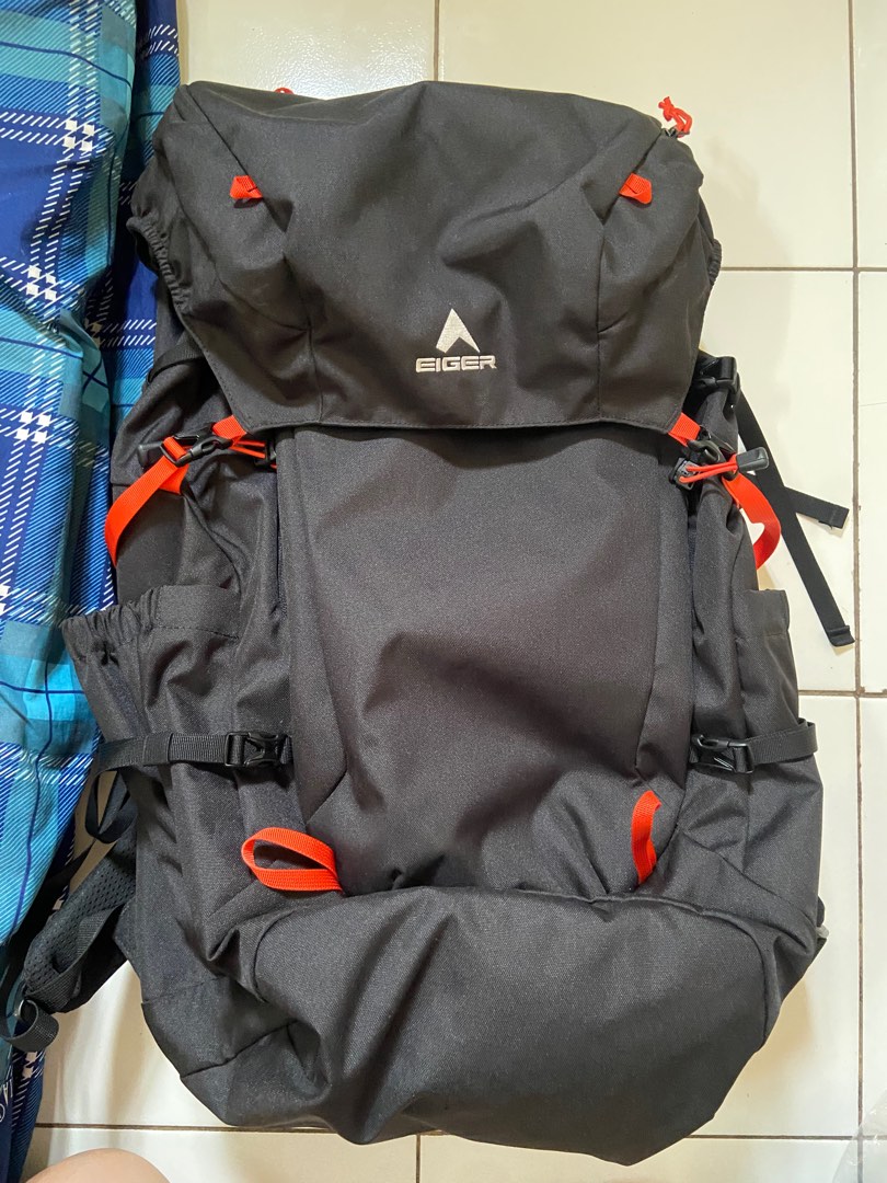carrier keril tas gunung eiger rhinos 45 L, Barang Mewah, Tas & Dompet ...