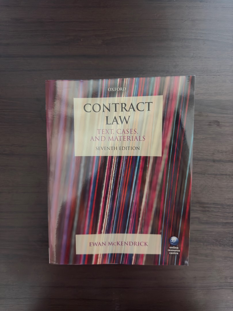 Contract Law: Text, Cases and Materials by McKendrick (7th Edition ...