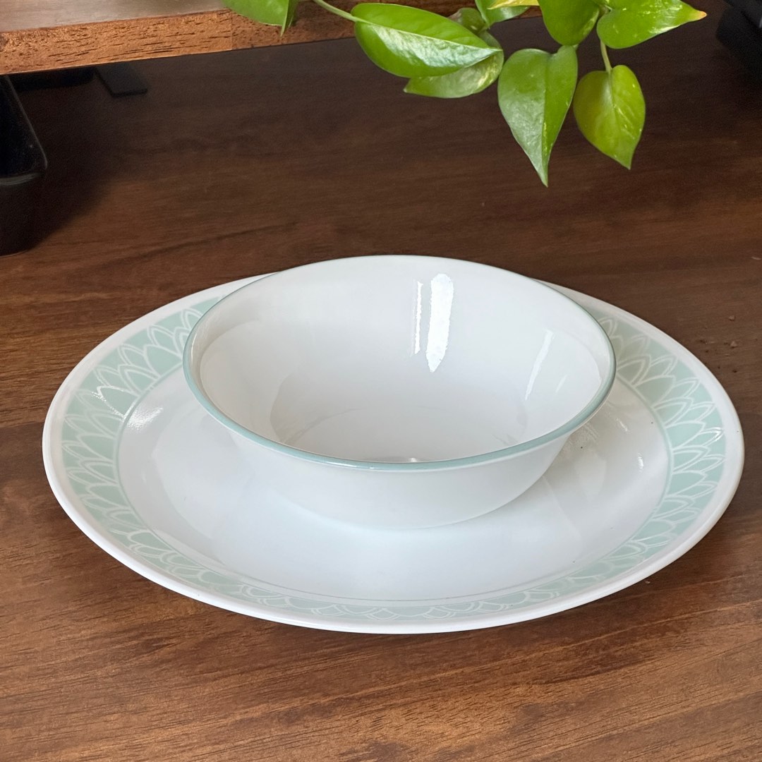Corelle Delano Plate & Bowl (Loose Set), Furniture & Home Living ...
