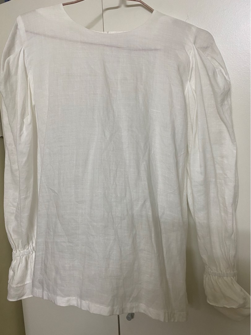 Dewi Diary White Top, Women's Fashion, Tops, Blouses on Carousell
