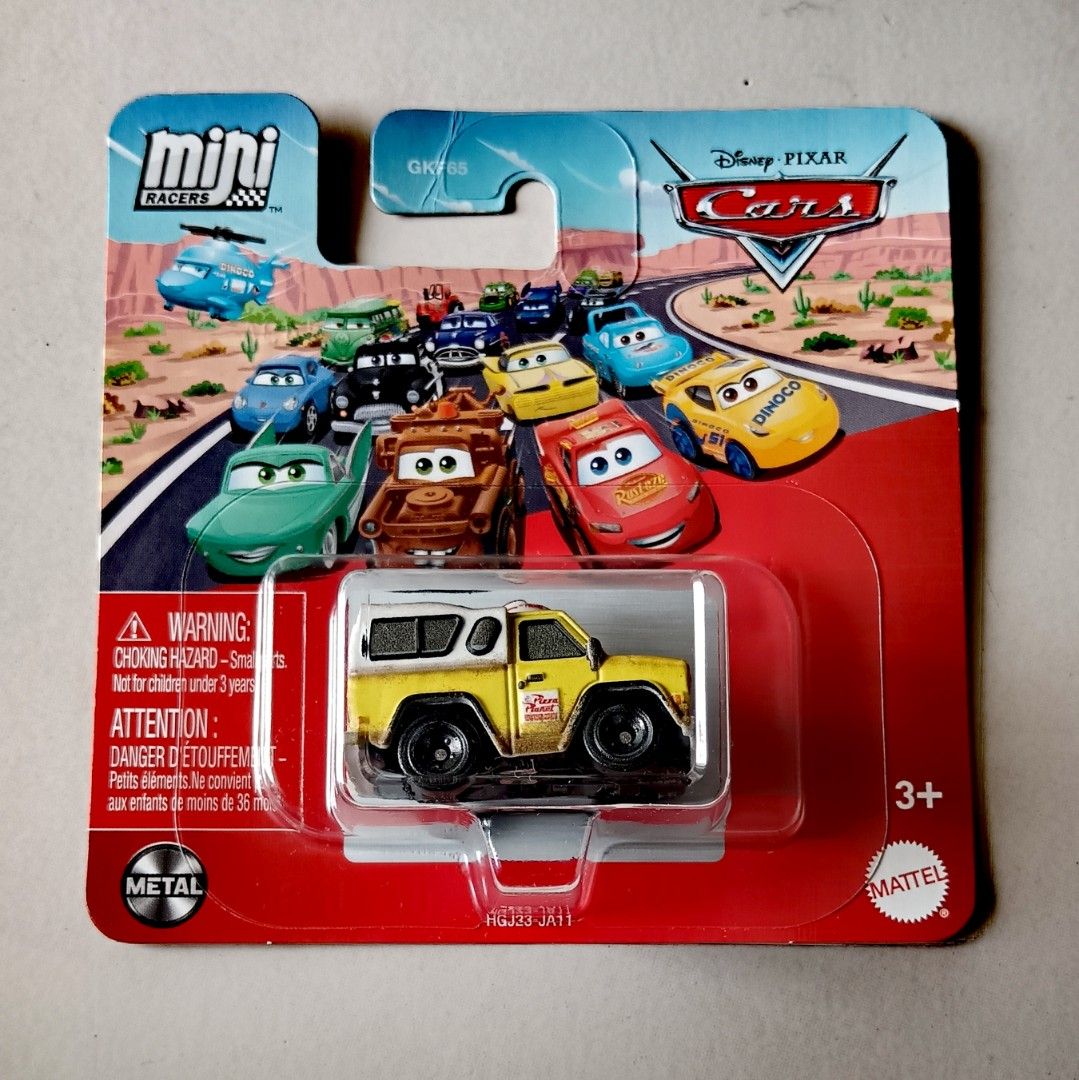 DISNEY PIXAR CARS Mini Racers Todd Pizza Planet Truck Diecast 1:110 ...