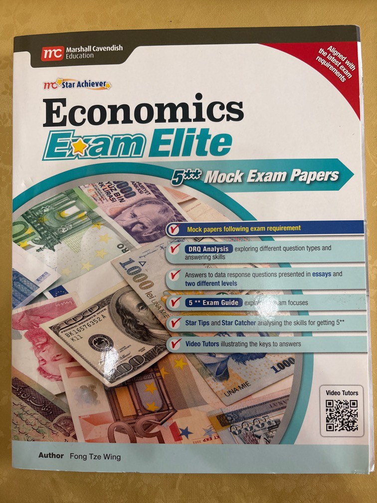DSE ECON MOCK EXAM PAPERS, 興趣及遊戲, 書本 & 文具, 補充練習 - Carousell