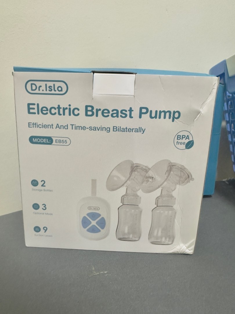 Dua DOUBLE DrIsla Dr Isla Electric Breast Pump Double, Babies & Kids ...